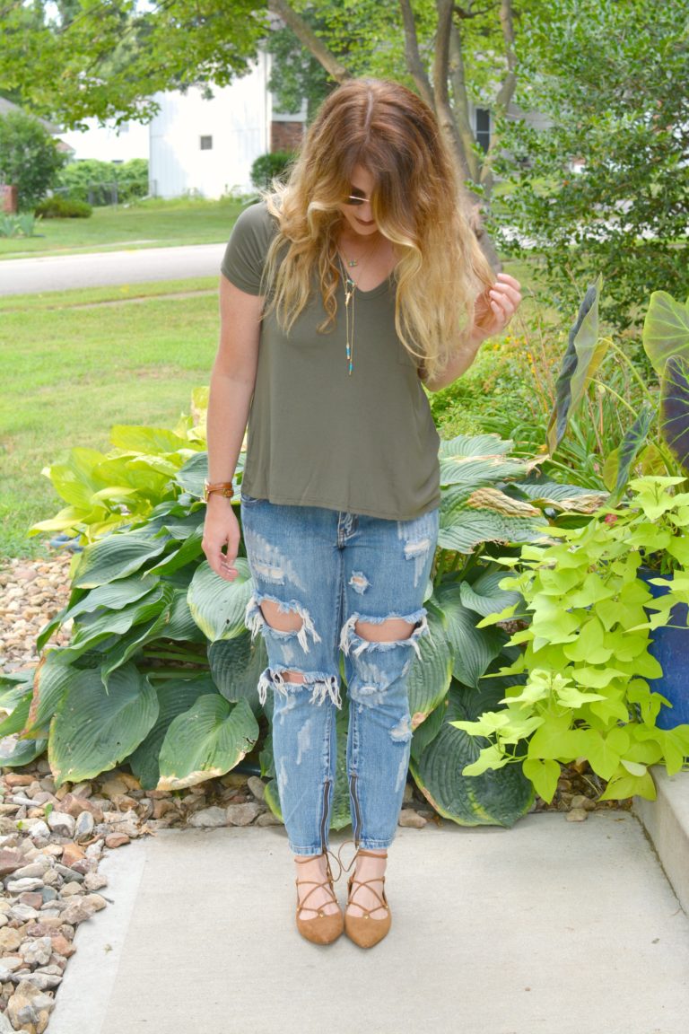 Olive Green + One Teaspoon Denim. | Le Stylo Rouge